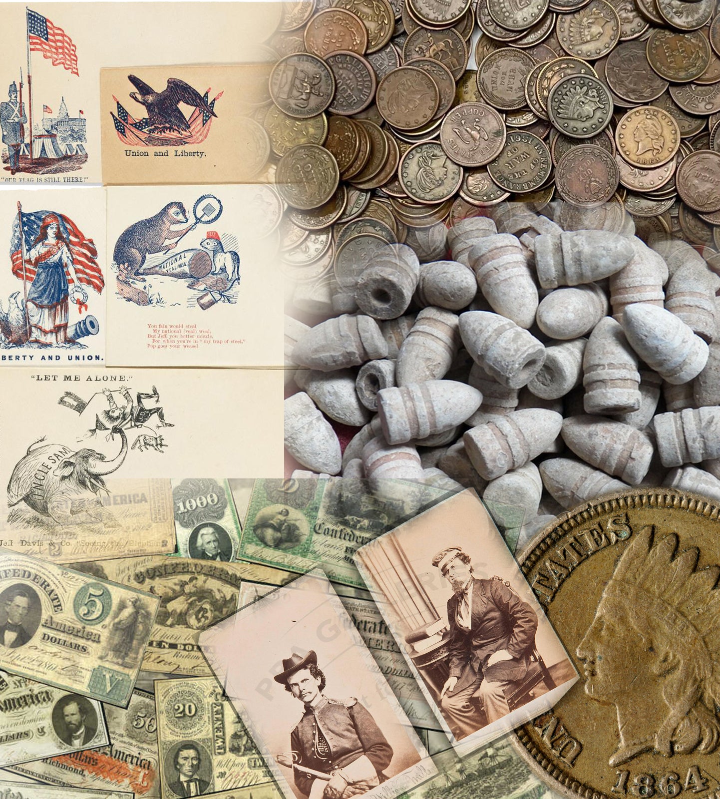 CIVIL WAR COLLECTORS LOT ~ 8 ITEMS! ~ GENUINE AUTHENTIC ~ ESTATE LOT S ...